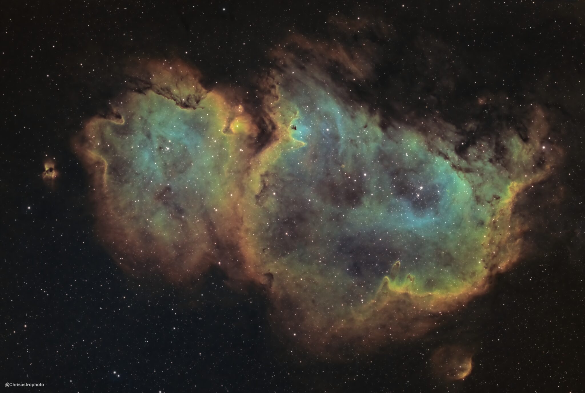 Soul Nebula, Westerhout 5, IC 1848, IC 1871 - chrisastrophoto